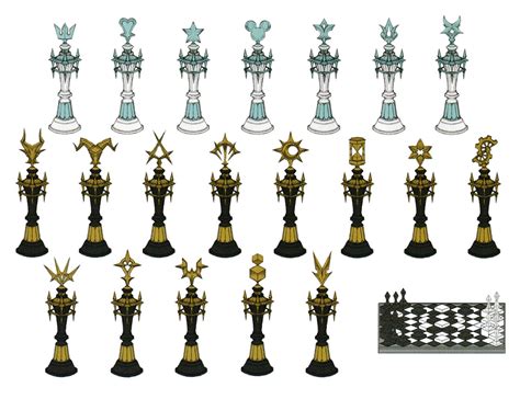 Chess Pieces Art Kingdom Hearts Iii Art Gallery