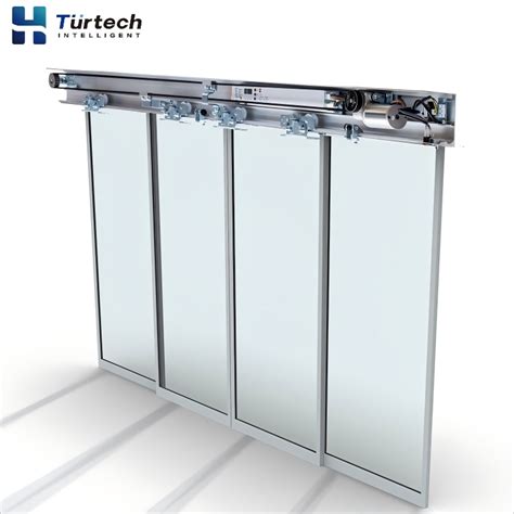 Turtech Hh150 Access Control System Electric Glass Sliding Door Cleanroom Automatic Sliding