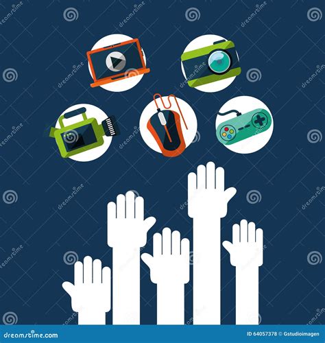 Gadgets Technology Design Stock Vector Illustration Of Digital 64057378