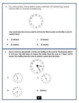 TEKS C Time STAAR Practice Worksheet TEKS Mastery By Edmazing