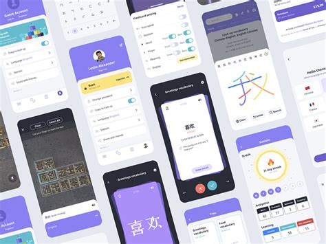 E Dictionary Mobile Ui Kit By Aurora Phan On Dribbble