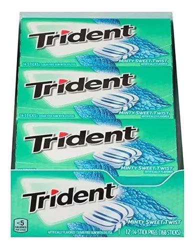 Trident Sin Azúcar Xilitol Goma De Menta Dulce Espiral 2 Box Mercadolibre