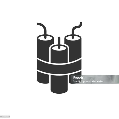 平面樣式的炸彈圖示白色隔離背景上的炸藥向量圖c4 Tnt 業務概念向量圖形及更多c4炸藥圖片 C4炸藥 人體骨骼 侵略 Istock