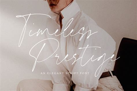 Timeless Prestige Elegant Script Font