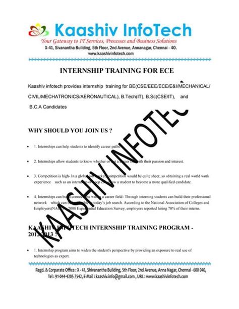 Internship In Chennai For Mca Web Application Pdf