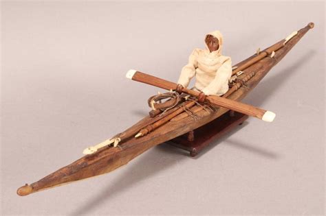 Late 19th Century Inuit Seal Skin Covered Model Auction