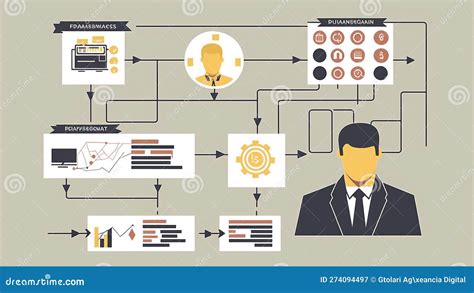 Modern Business Dashboard Visual Dashboard Visual Tool Stock Illustration Illustration Of