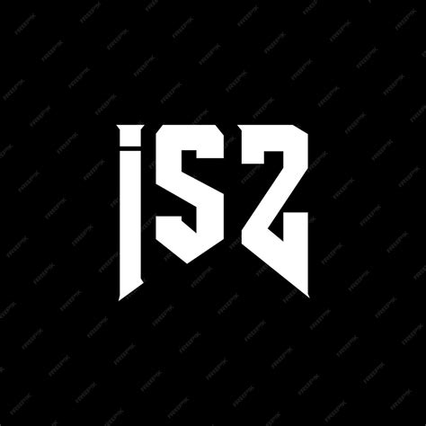 Premium Vector Isz Letter Logo Design For Technology Company Isz Logo