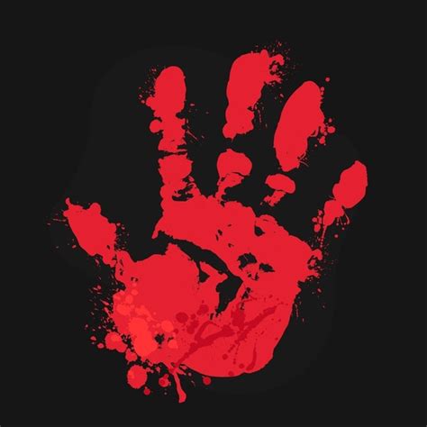 Bloody Handprint Clipart