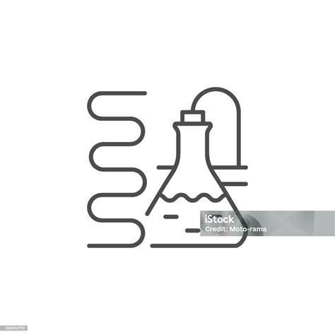 化工設備線輪廓圖示向量圖形及更多混合圖片 混合 插圖 藥 Istock