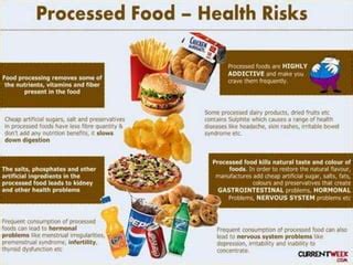 Processed Food Ppt Pptx