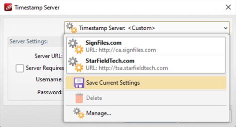 PDF XChange Co Ltd Knowledge Base How Do I Create Custom Timestamp Server Templates