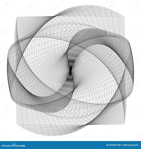 Abstract Geometric Shape Structure Vector Black Geometrical Construction Grid For Design Stock