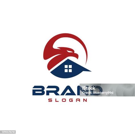 이글 하우스 부동산 디자인 스톡 벡터 일러스트 레이 션 오브 홈 마당 인공 공간에 대한 스톡 벡터 아트 및 기타 이미지 마당