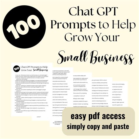 Ultimate 100 Small Business Boost Chat Gpt Prompts To Copy Paste Fuel