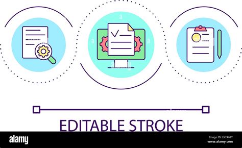 Digital Documents Usage Loop Concept Icon Stock Vector Image And Art Alamy