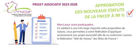 Approbation Des Nouveaux Statuts De La Fncof Fncof
