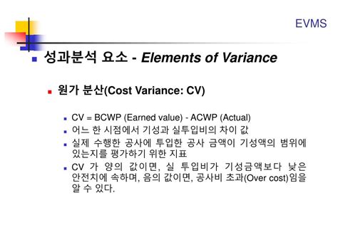 Ppt Evms 운용기법 Powerpoint Presentation Free Download Id3813597