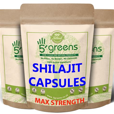 Shilajit Extract Capsules 6000mg 5greens