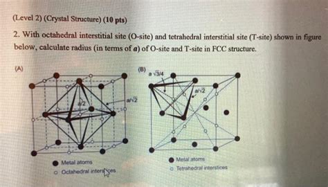 Solved Level 2 Crystal Structure 10 Pts 2 With