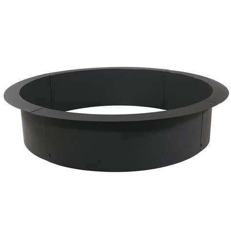 Sunnydaze Fire Pit Ring Insert Heavy Duty 2mm Thick Steel Outdoor
