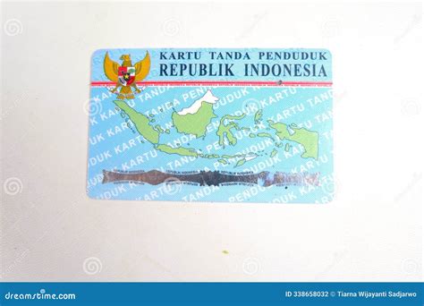 Ktp Kartu Tanda Penduduk Indonesian Identity Card Editorial Image