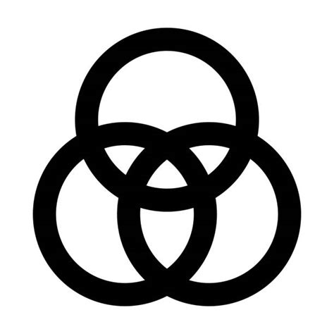 Three Interlocking Circle Illustrations Royalty Free Vector Graphics And Clip Art Istock
