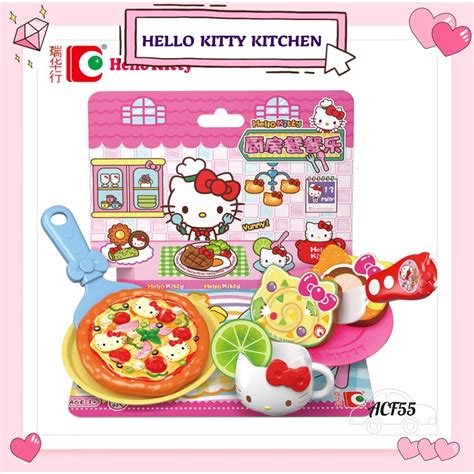 Kitchen Set Hello Kitty Pretend Play Cooking Chef Western Food Burger