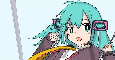 初音ミク 初音ミクとぶらんこ アルケミ＠科学のイラスト Pixiv