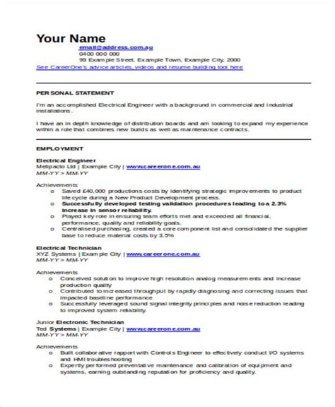 55 Engineering Resume Samples Pdf Doc