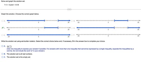 Solved Solve And Graph The Solution Set Chegg