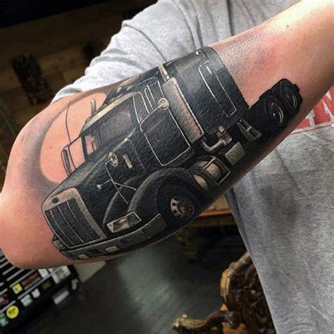 60 Truck Tattoos For Men Vintage And Big Rig Ink Design Ideas