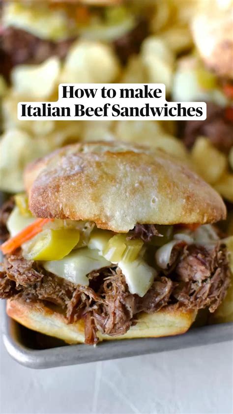 How To Make Italian Beef Sandwiches Easy Slow Cooked Beef Dinner Artofit