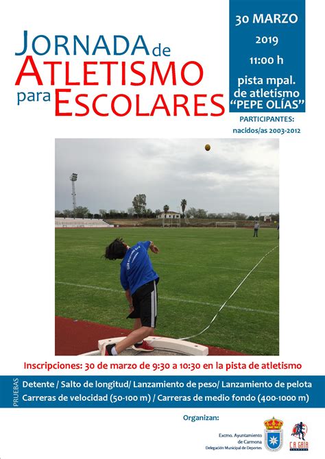 Jornada de Atletismo para Escolares Club de Atletismo Gaïa