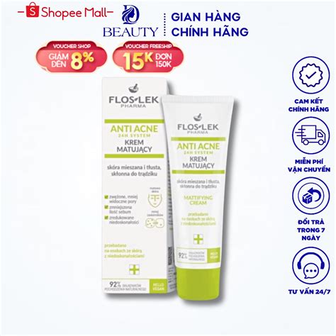 Kem Dưỡng Floslek Anti Acne Mattifying Cream 50ml Chính Hãng Kem Kiểm