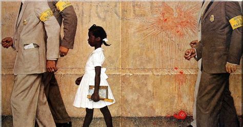English At First Sight The Problem We All Live With Norman Rockwell