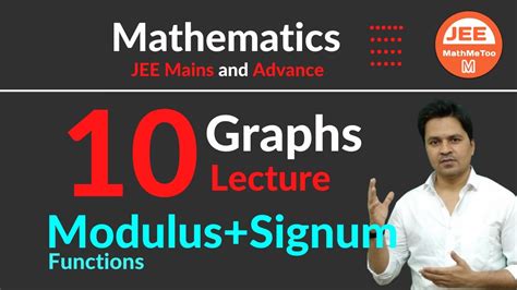 10 Graphs Modulus Signum Functions JEE Mains Advance Basic