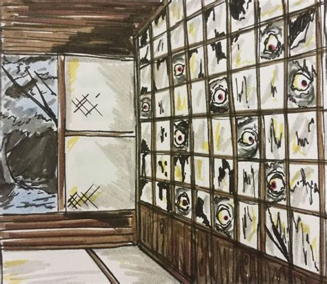 Mokumokuren Are A Common In Hauntings Of Japan And Manifest As Thousands Of Eyes Watching You