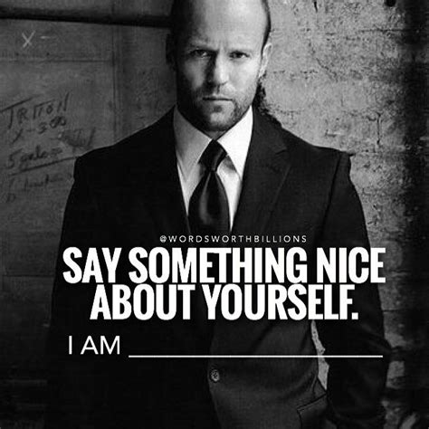 A Man In A Suit And Tie With The Words Say Something Nice About