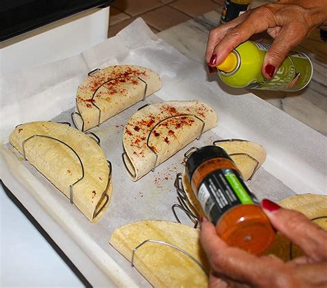 Cookmate Make Perfect Flat Bottom Taco Shells For Baking Or Frying Using Real Corn Or Flour