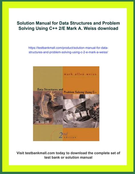 Solution Manual For Data Structures And Problem Solving Using C 2 E Mark A Weiss Pdf