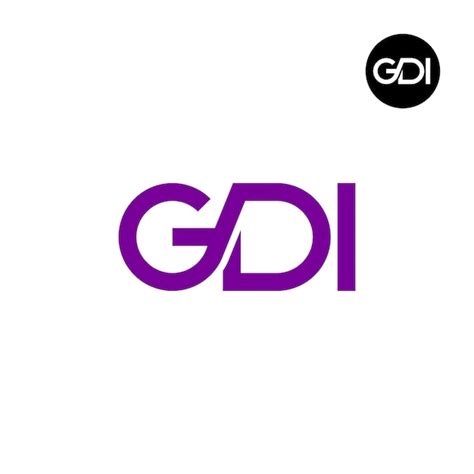 Premium Vector Letter Gdi Monogram Logo Design