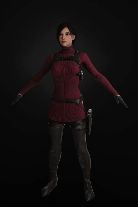 Ada Wong Re4r 3d Model For Blender Rigged By Physx