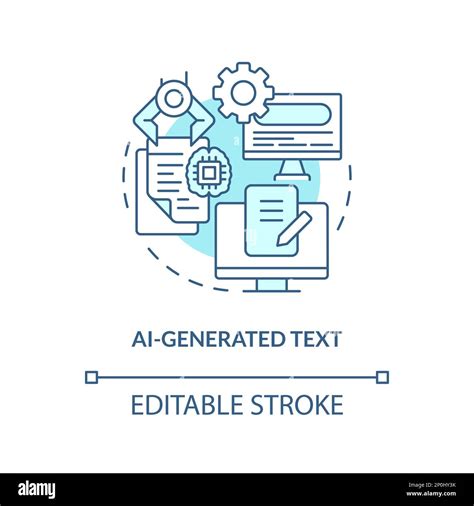 AI Generated Text Turquoise Concept Icon Stock Vector Image Art Alamy