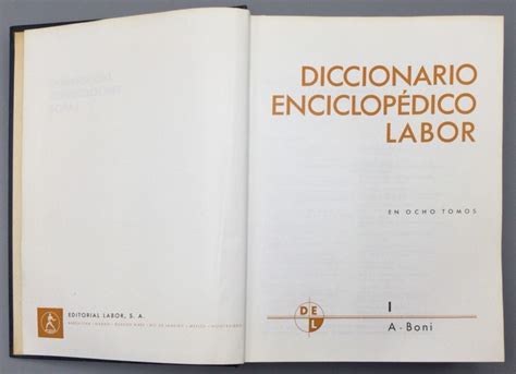 Diccionario Enciclopédico Labor en ocho tomos Completo de Javier