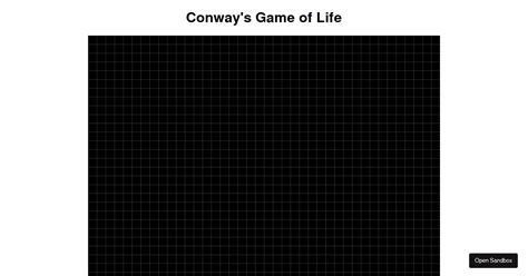 Ansh997react Gameoflife Codesandbox