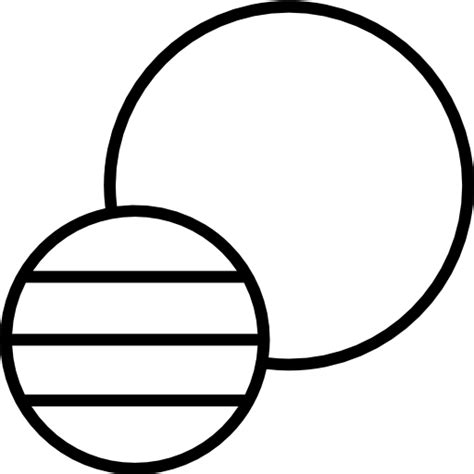 Planets Made By Made Lineal Icon