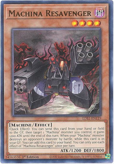 Yu Gi Oh Card LDS1 EN119 MACHINA RESAVENGER Ultra Rare Holo