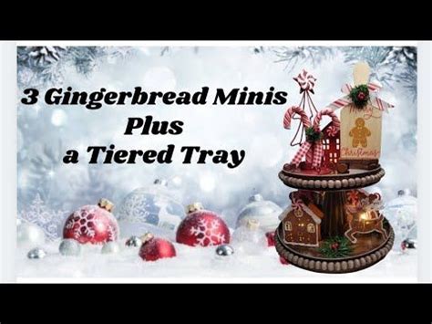 3 Christmas Gingerbread DIYs Tiered Tray Chalk Couture Craft