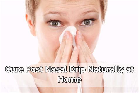 Cure Post Nasal Drip Naturally At Home Home Remedies